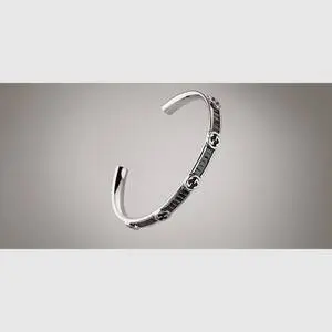Gucci Interlocking G Crystal Bangle Bracelet