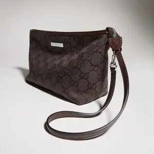 Gucci Gg Canvas Small Pouch With Strap