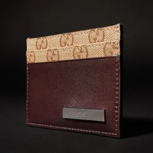 Gucci Card Case With Metal Tag