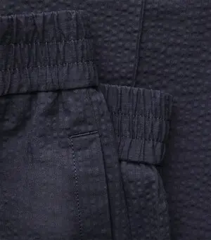 A.p.c. Cotton Pleated Trousers - Navy