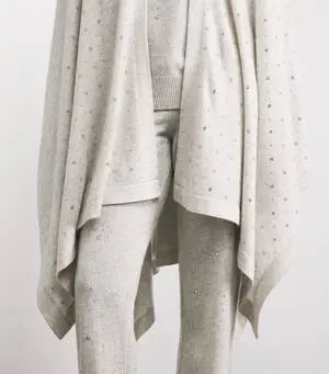 WILLIAM SHARP Cashmere Crystal-embellished Cape