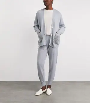 WILLIAM SHARP Embellished Cashmere Cardigan