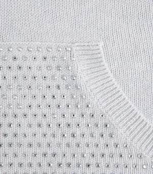 WILLIAM SHARP Cashmere Crystal-embellished V-neck Sweater