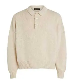 COLE BUXTON Cotton Beach Polo Sweater