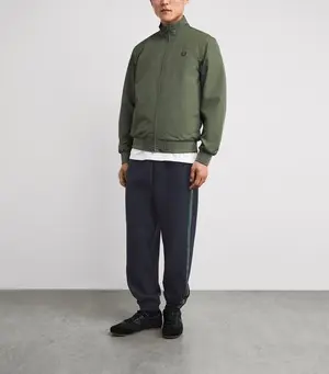 Fred Perry Contrast Tape Sweatpants - Navy