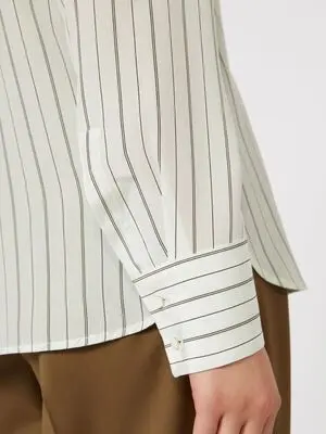 Max Mara Printed Silk Crepe De Chine Shirt