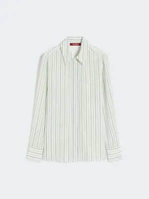 Max Mara Printed Silk Crepe De Chine Shirt