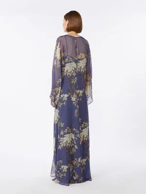 Max Mara Printed Silk Kaftan Dress