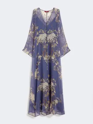 Max Mara Printed Silk Kaftan Dress