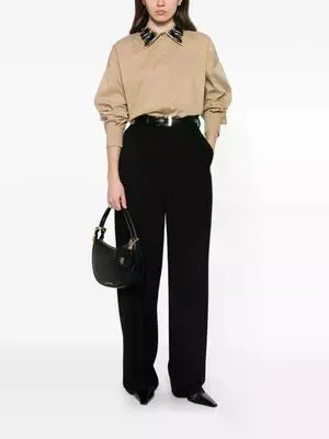 Max Mara Embellished Collar Shirt