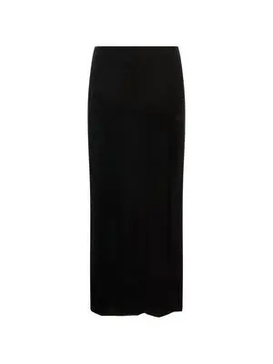 JIL SANDER Fine-knit Semi-sheer Midi Skirt