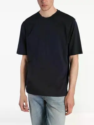 LARDINI Logo-tag Side-slit T-shirt