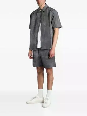 ROBERTO COLLINA Zip-up Short-sleeve Shirt