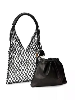Ralph Lauren Macramé Tote Bag - Black