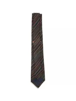 Paul Smith Houndstooth Stripe Neck Tie