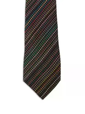 Paul Smith Houndstooth Stripe Neck Tie