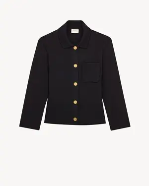 Saint Laurent Wool Polo Cardigan