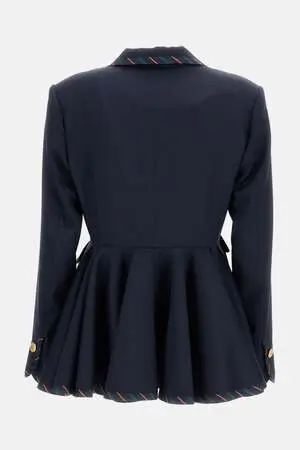 Anrealage Lancet Lapel Jacket Navy Wool