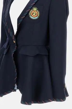 Anrealage Lancet Lapel Jacket Navy Wool