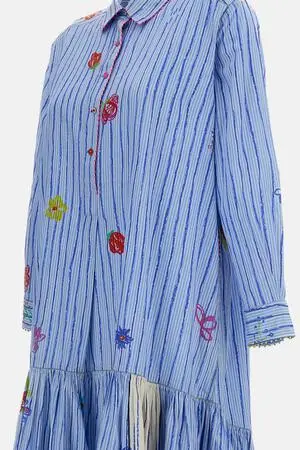 Pero Silk Maxi Dress With Floral Motifs
