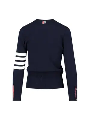 Thom Browne 4-bar" Crewneck Sweater - Blue