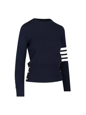 Thom Browne 4-bar" Crewneck Sweater - Blue