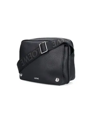 Loewe Messenger Pebble" Shoulder Bag - Black