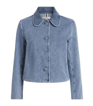 FRAME The Palm Cropped Denim Jacket