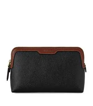 Mulberry Small Scotchgrain Cosmetic Pouch - Black