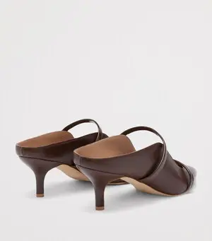 MALONE SOULIERS Leather Maureen Heeled Mules 45 - Brown