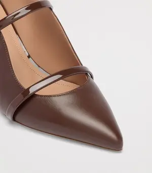 MALONE SOULIERS Leather Maureen Heeled Mules 45 - Brown