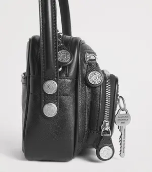 Acne Studios Leather Camero Party Shoulder Bag - Black