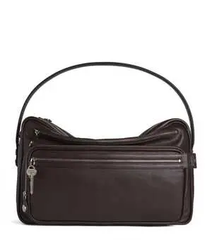 Acne Studios Leather Shoulder Bag - Brown