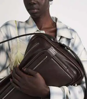 Acne Studios Leather Shoulder Bag - Brown