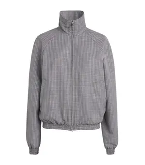 Acne Studios Checked Jacquard Bomber Jacket