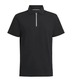 Rlx Ralph Lauren Quarter-zip Polo Shirt - Black