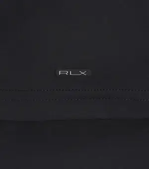Rlx Ralph Lauren Quarter-zip Polo Shirt - Black