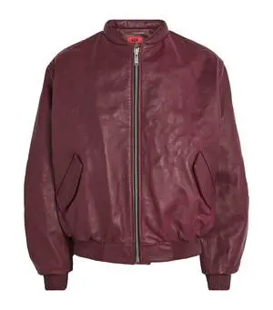 424 Leather Bomber Jacket