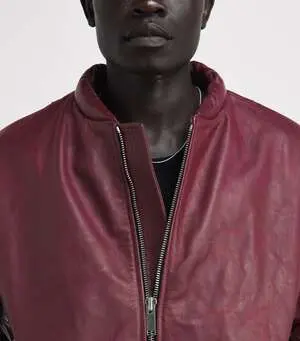 424 Leather Bomber Jacket