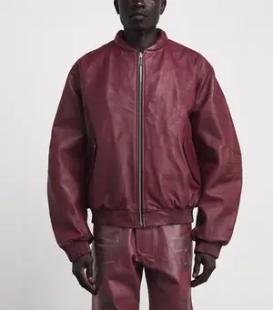 424 Leather Bomber Jacket