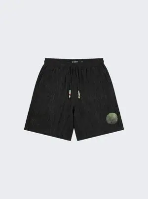 MISBHV Relaxed Fit Crinkle Shorts