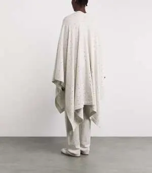 WILLIAM SHARP Cashmere Crystal-embellished Cape