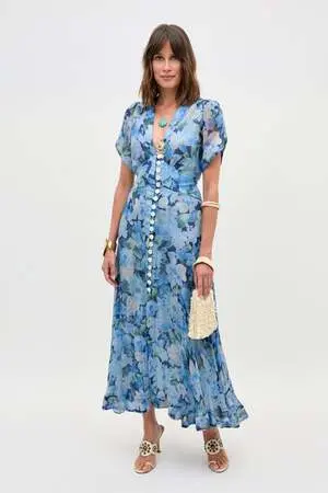 Rixo Novara Chelsea Floral Maxi Dress