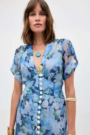 Rixo Novara Chelsea Floral Maxi Dress
