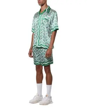 Casablanca Ping Pong Monogram Silk Shirt