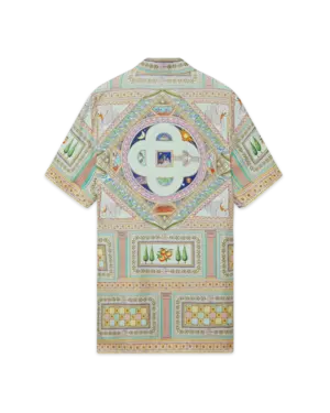 Casablanca Le Labyrinthe Printed Silk Shirt Dress