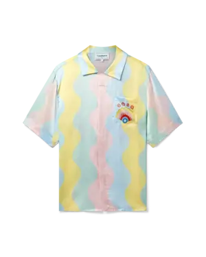 Casablanca Casa Shell Wave Silk Shirt