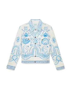 Casablanca Printed Denim Jacket