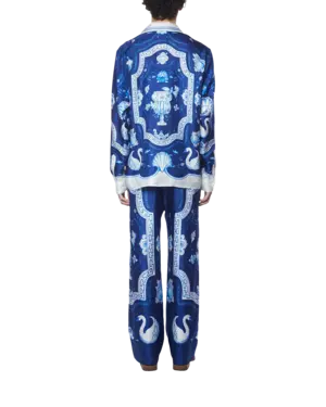 Casablanca Plat A Dessert Silk Trousers