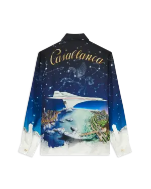 Casablanca Vol De Nuit Silk Shirt
